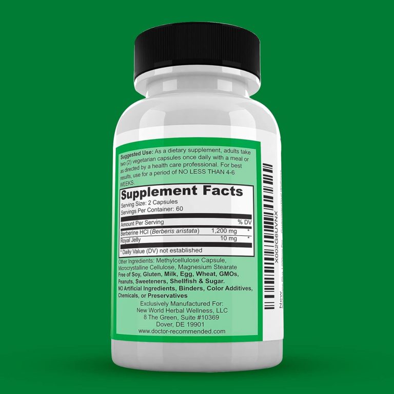 DOCTOR RECOMMENDED SUPPLEMENTS Berberine Plus 1200mg Per Serving Review ...